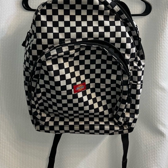 Dickies | Bags | Dickies Black And White Checkered Backpack | Poshmark